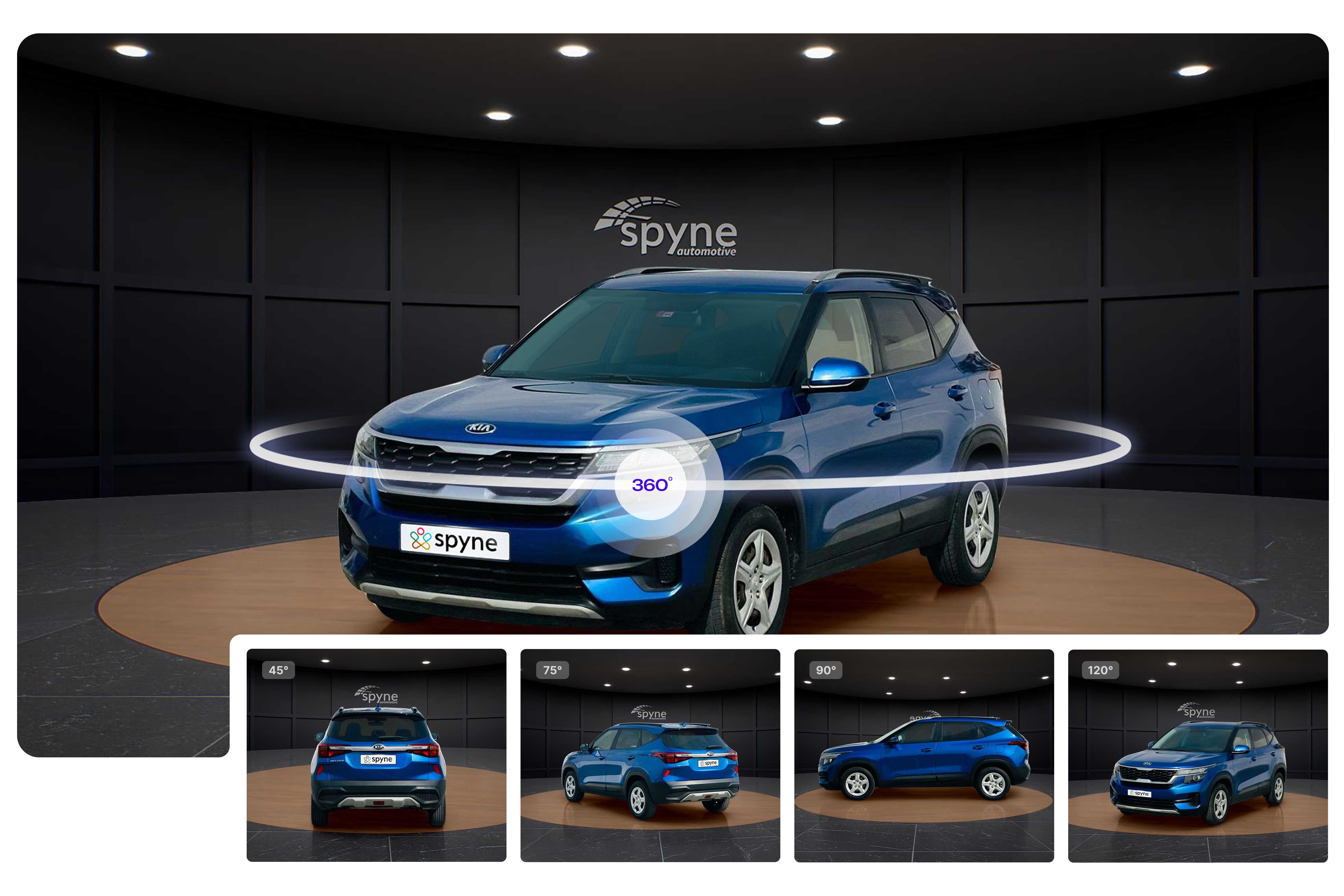 عرض 360 درجة للسيارة: إنشاء جولة افتراضية داخلية وخارجية للسيارة.